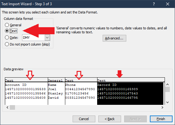 MS Excel Open CSV With Long Numbers Joel Lipman Com