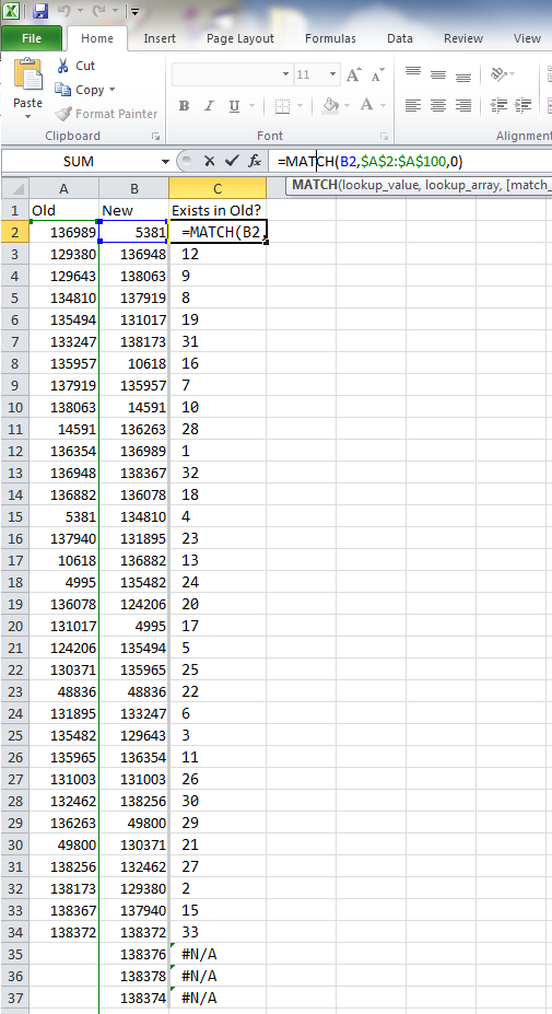Excel Find Values In One Column That Are Not In Another Joel Lipman Com